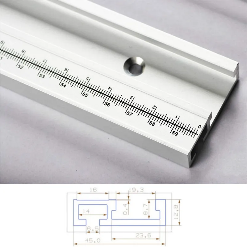 Aluminum Alloy T Tracks With Scale, Miter, Stop And T Slot Bar For ...