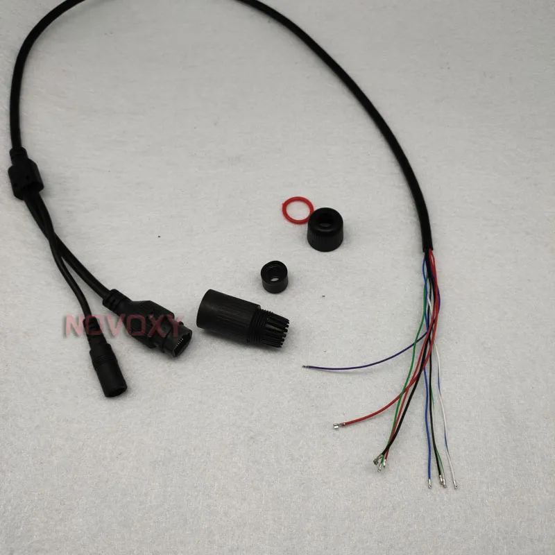 Upgraded 9/11/12Pin Audio Reset PoE RJ45 Camera Cable for CCTV IP ...