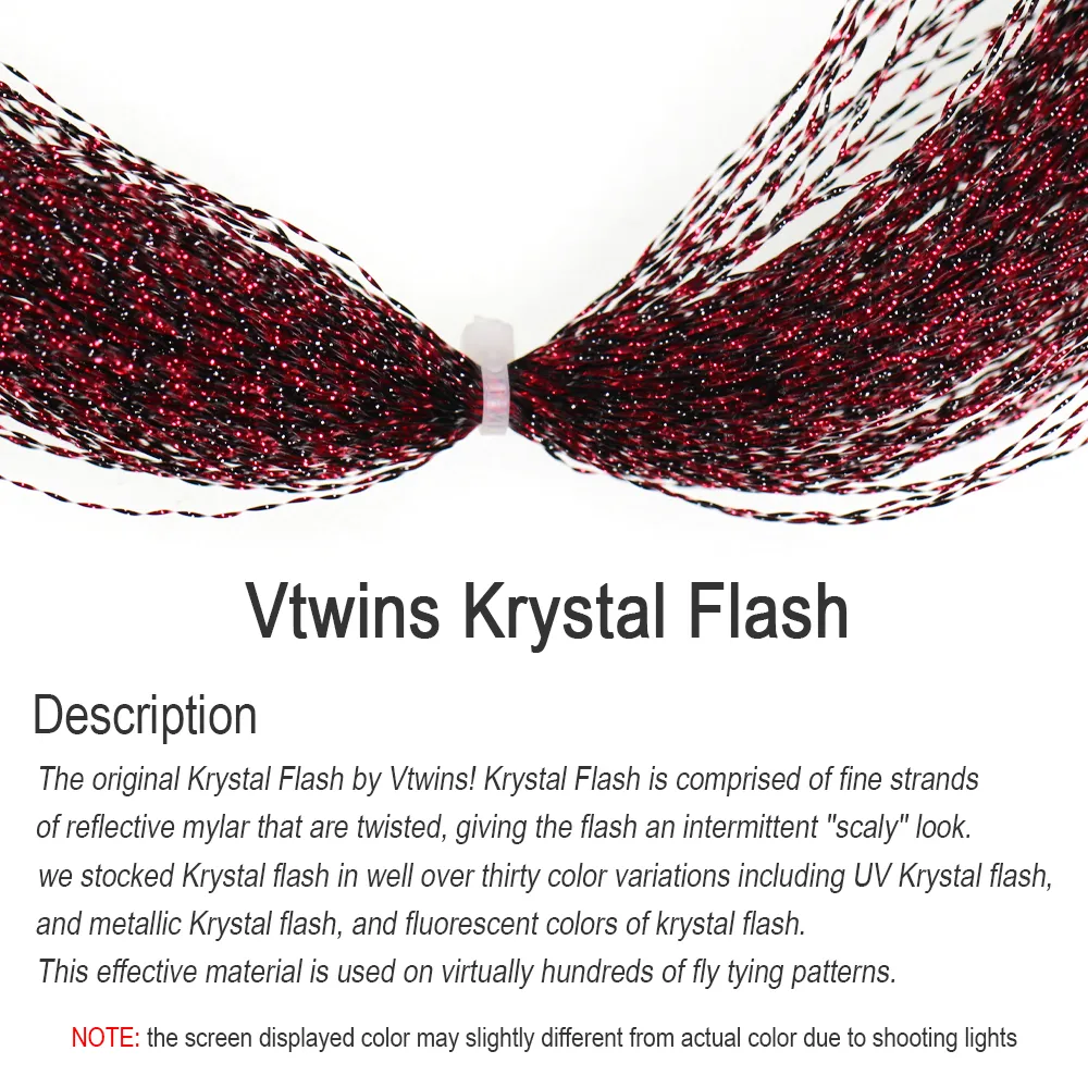 Crystal Flash Twisted Flashabou Holographic Tinsel for Fishing Lure ...
