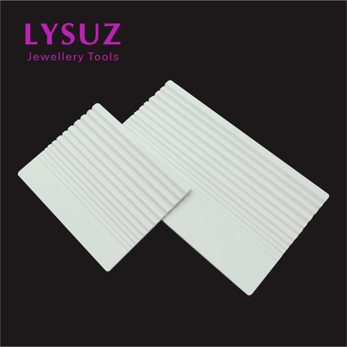 Lysuz Ultra White Diamond Sorting Color Grade Tray - Grooved Plastic ...