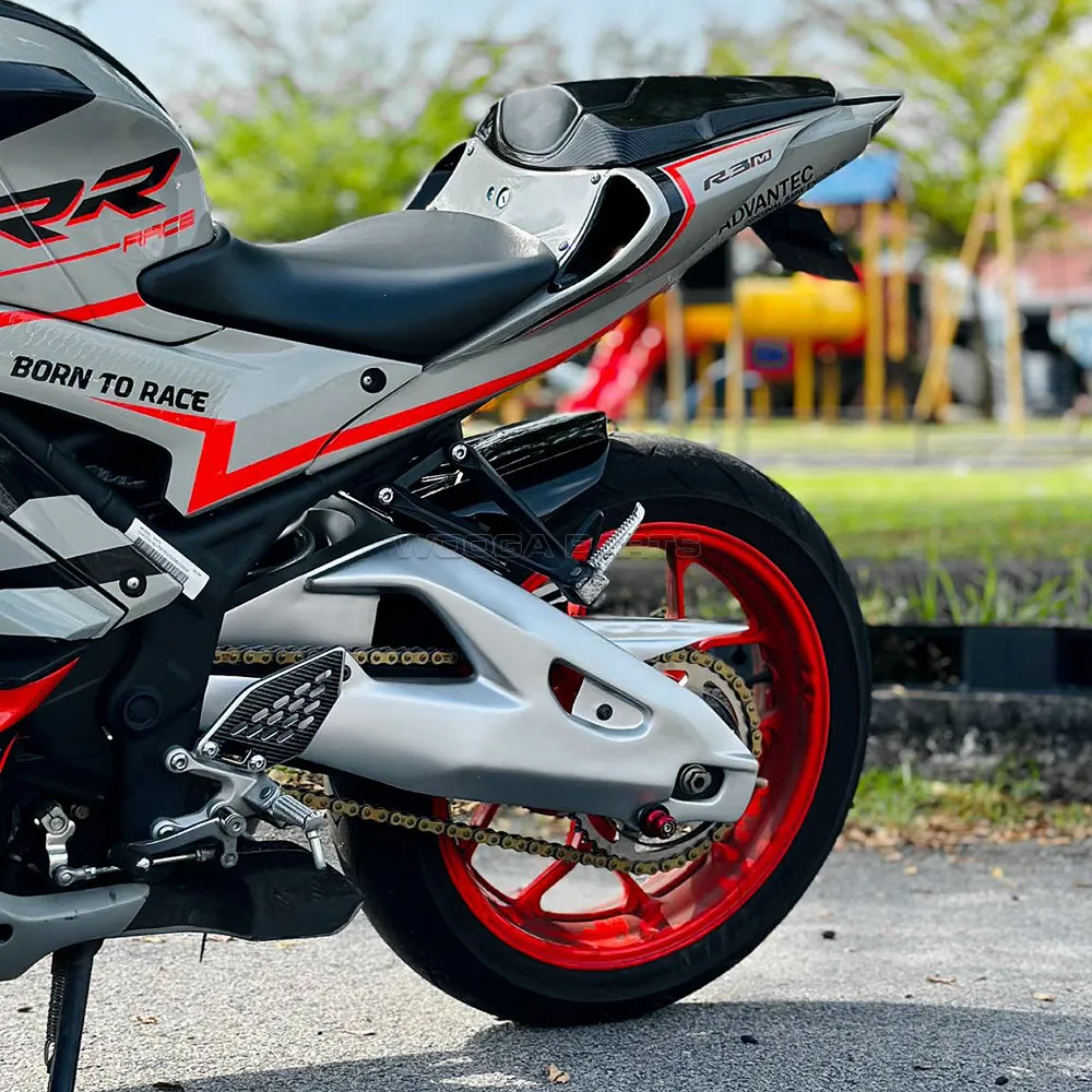 DHgate.com:2024YZF R3 R25 Rear Fender Swingarm Hugger Mudguard Enhancer ...