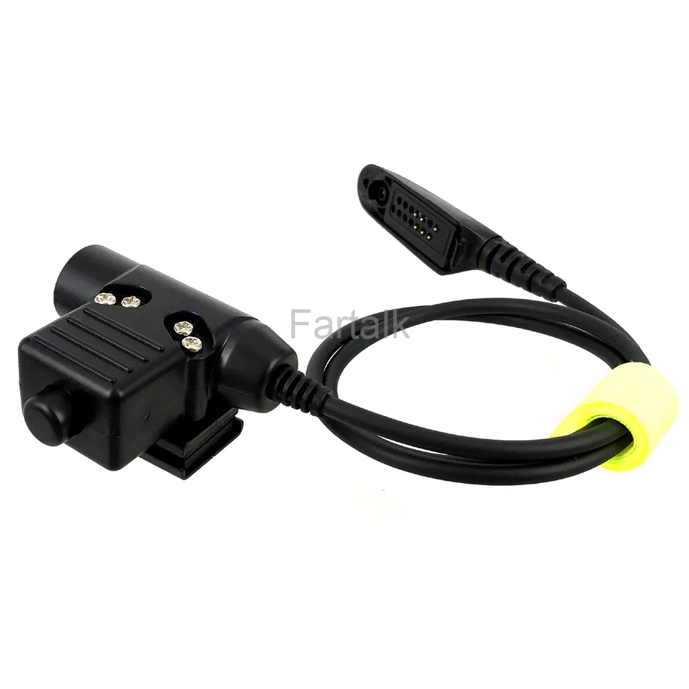 Tactical PTT Headset with Noise-Canceling Mic for Motorola GP328 ...