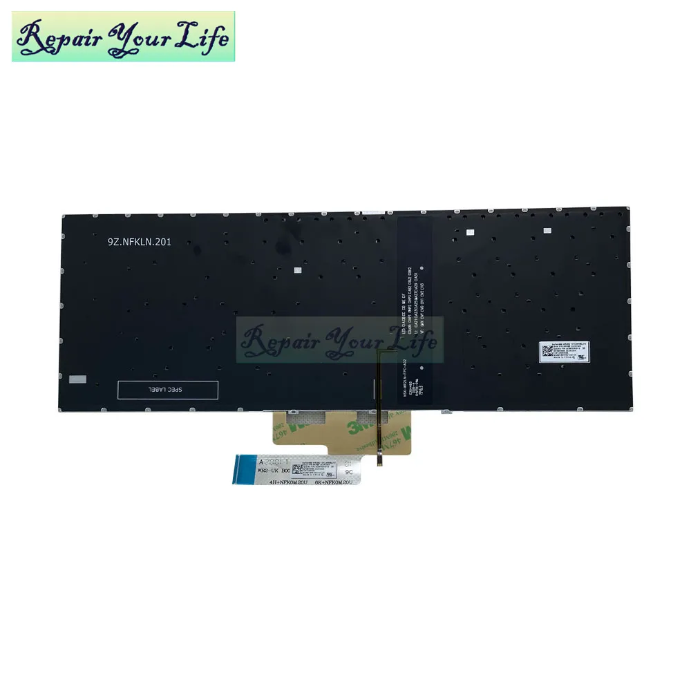 ASUS Zenbook Flip UX462 Series Replacement AZERTY Keyboard, with ...