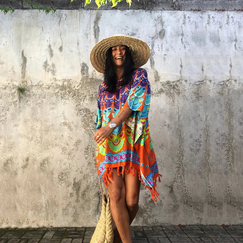 Bikini Beach Cover Up Tunics For Beach Kaftan Bikini Cover Up Robe De ...