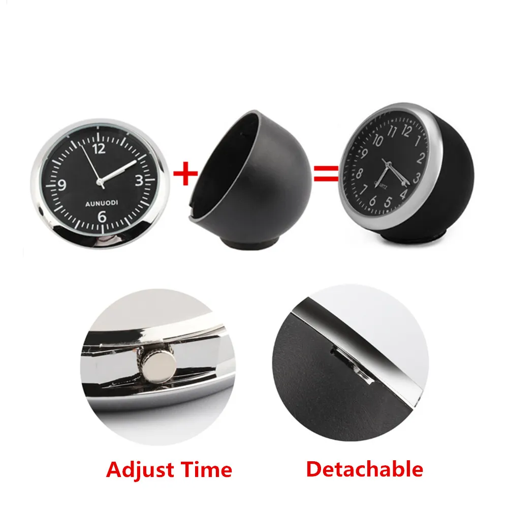 Luminous Dashboard Clock Car Dashboard Humidity Meter & Clock ...