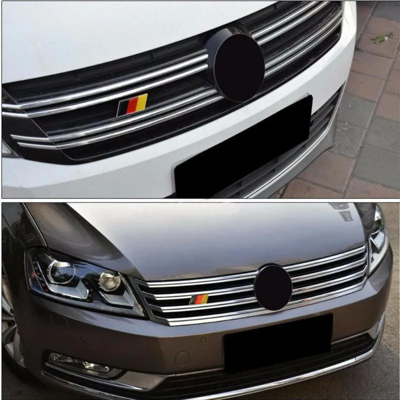 German Flag Aluminum Grille Emblem Fits VW Golf Jetta Audi Universal ...