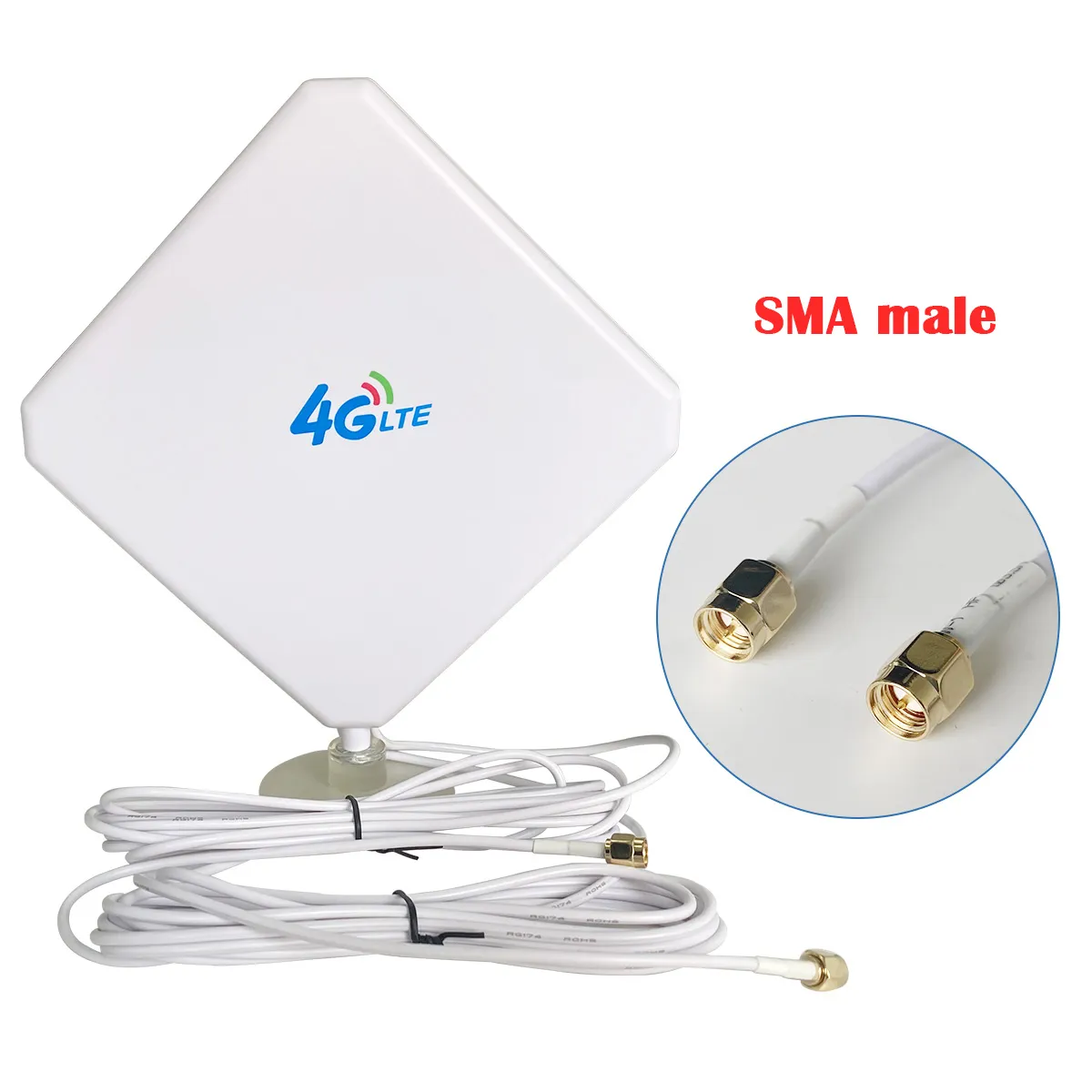 DHgate.com:ZBT 4G LTE Antenna with 5dBi Gain, External Antennas with SMA/TS9/CRC9 Male Connector ...