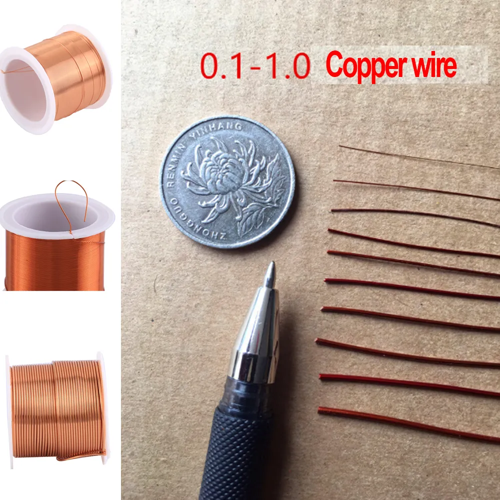 10m Enameled Copper Winding Wire - 0.1-0.5mm Magnetic Coil Wire for ...