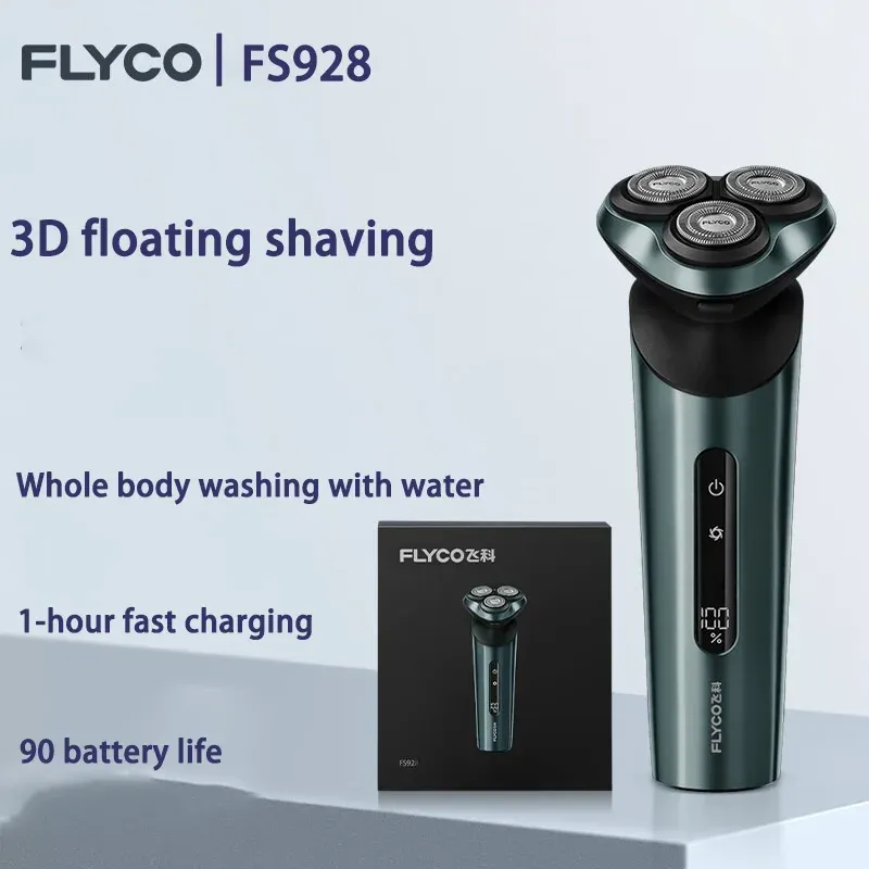 Smart Electric Shaver for Men - FLYCO FS928/FS929, Wet and Dry, Full ...