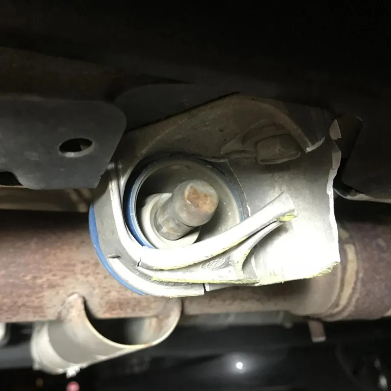 2 Inch Muffler Pipe Exhaust Support - Durable Steel Hanger, Front ...