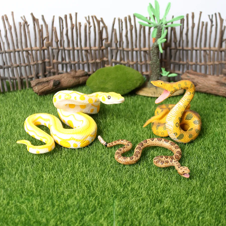 Animal Figurines Snake Growth Cycle Model Toy - 4 Stage Cobra Life ...
