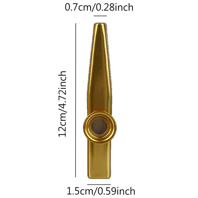 DHgate.com:2024 Portable Metal Kazoo Flute, Silvery Copper Tube Mouth ...