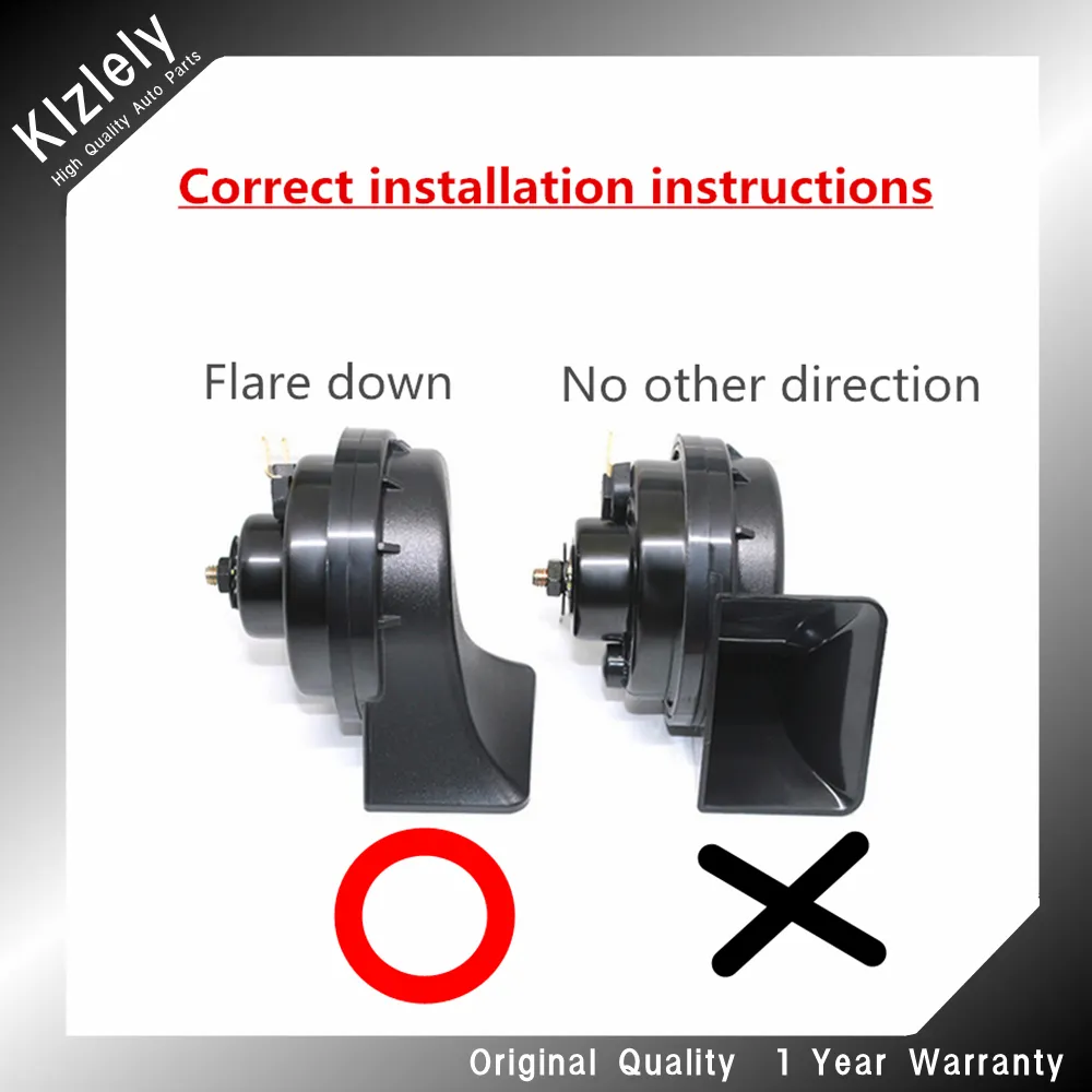 DHgate.com:2-Pack Snail Type Horn for Vehicles - 12V Waterproof Twin ...