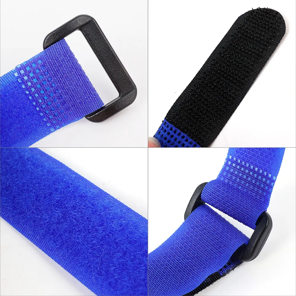 Adjustable Bicycle Strap Cable Tie, Black Nylon Hook Loop Ties for Bike ...