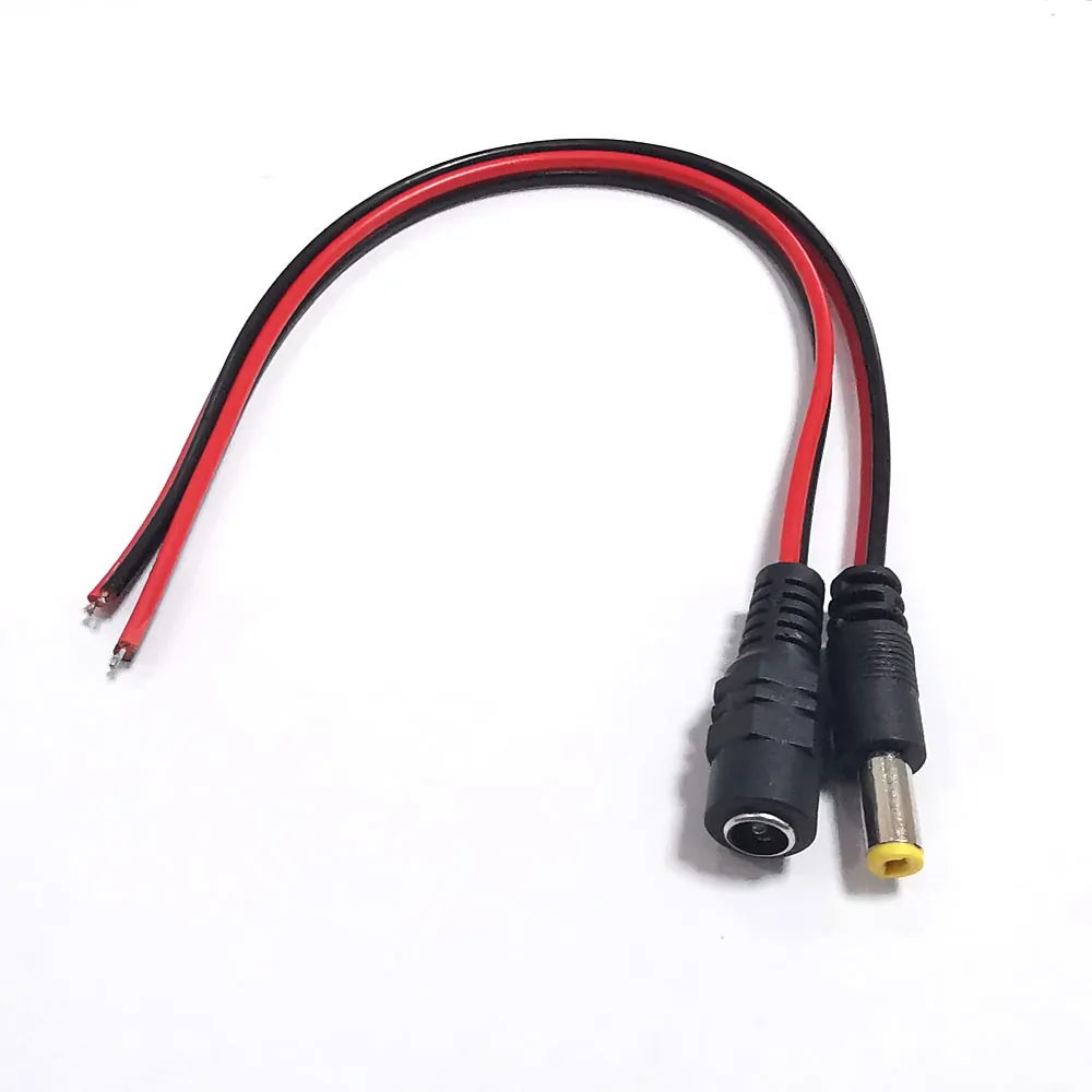 DHgate.com:DC 5.5x2.1mm Power Adapter Connector Cable - Male to Female ...