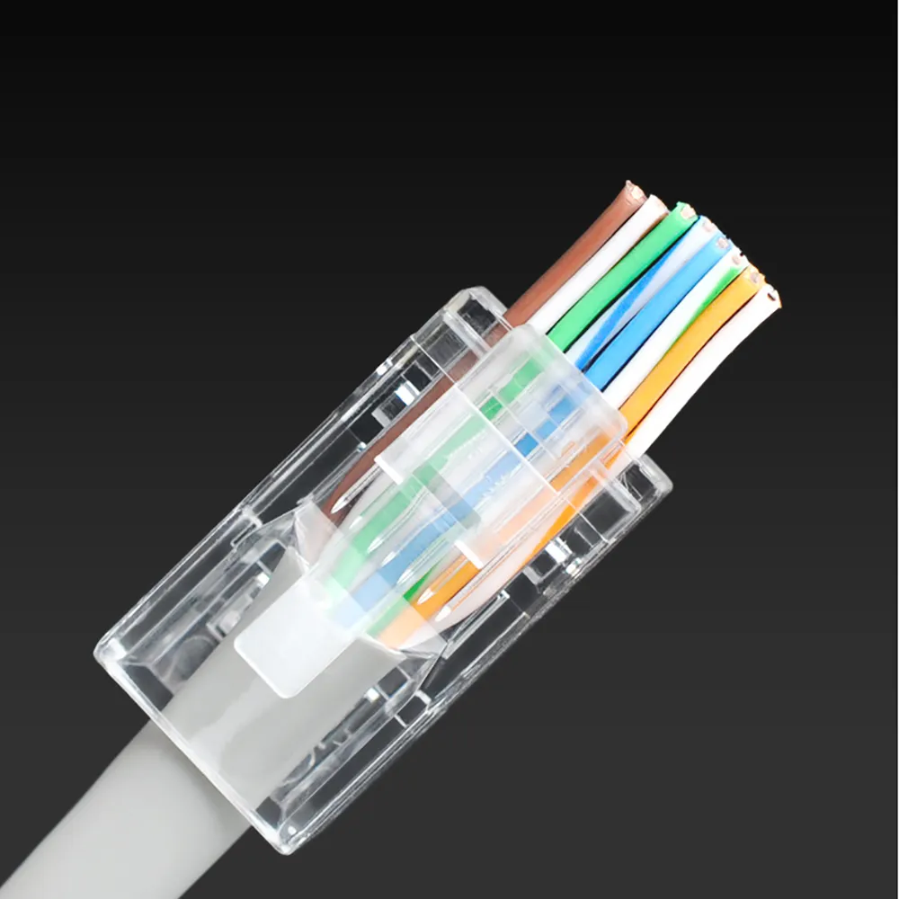 Bulk Ethernet Cable Connectors RJ45 Cat6 8P8C Unshielded UTP Modular ...