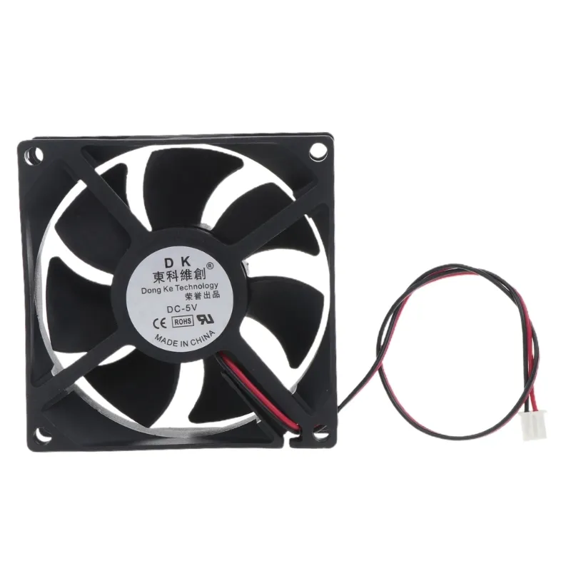 Ultra-Efficient DC Cooling Fan: 80mm 24V/12V/5V CPU Cooler with 2-Pin ...