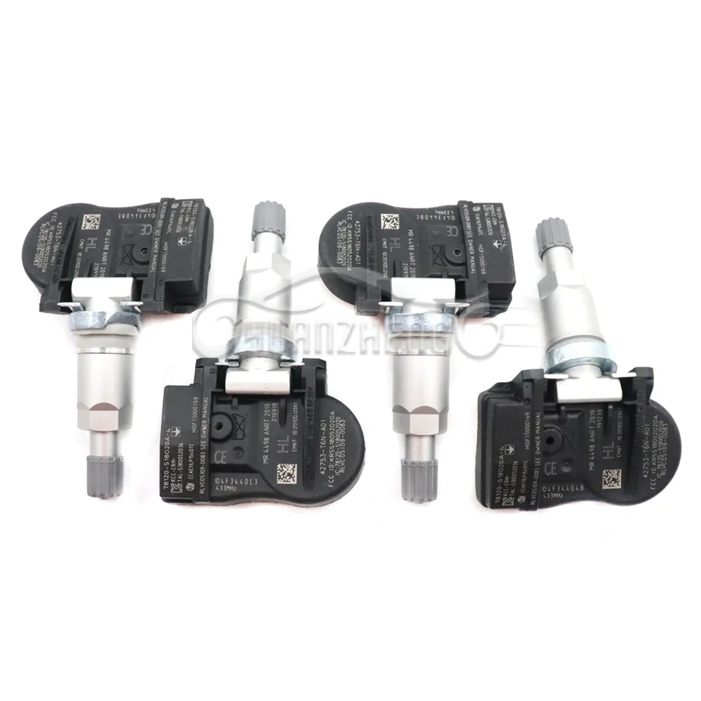 4-Pack TPMS Sensor 42753-T6N-A01 Tire Pressure Monitoring System 433Mhz ...