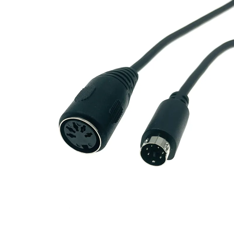 Kentek 6 Inch IN Mini DIN6 PS/2 Male To DIN5 AT Female Keyboard Adapter ...