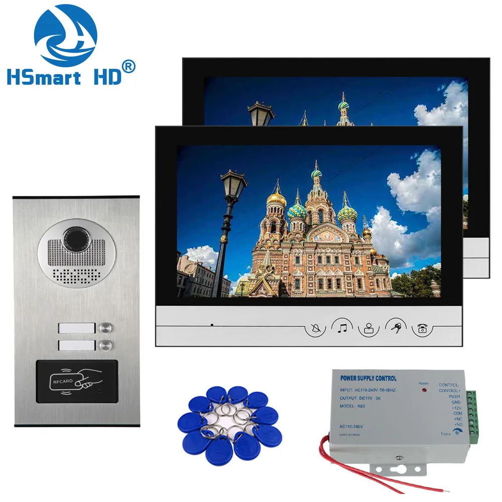 Door Ringer Camera: 9-Inch Video Intercom System - Home Security with ...