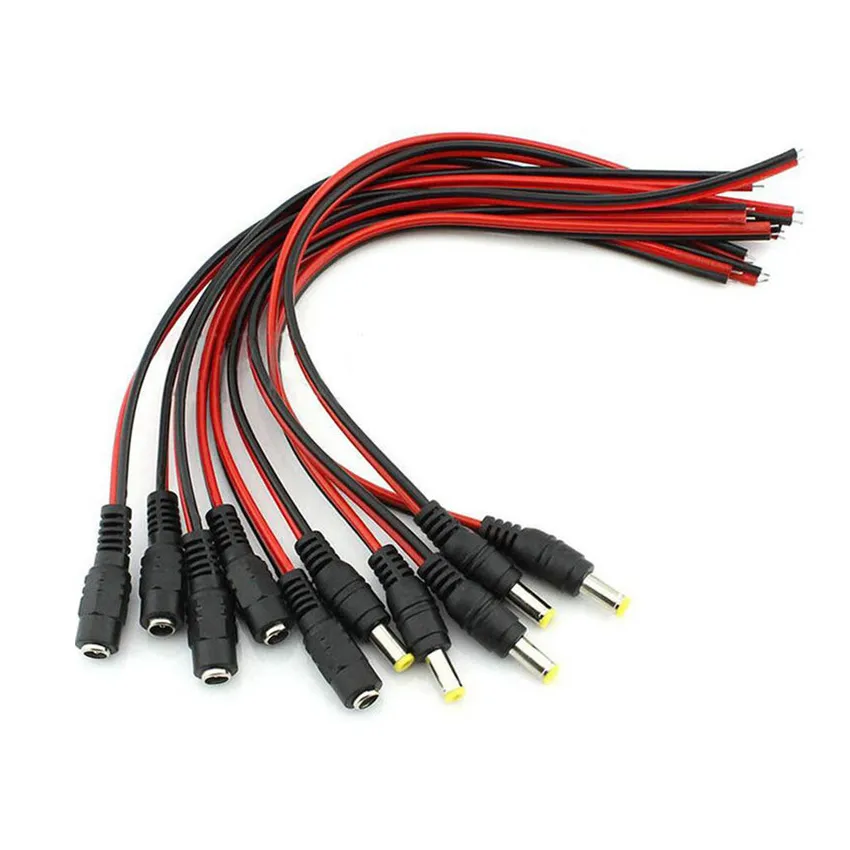 DHgate.com:DC 5.5x2.1mm Power Adapter Connector Cable - Male to Female ...