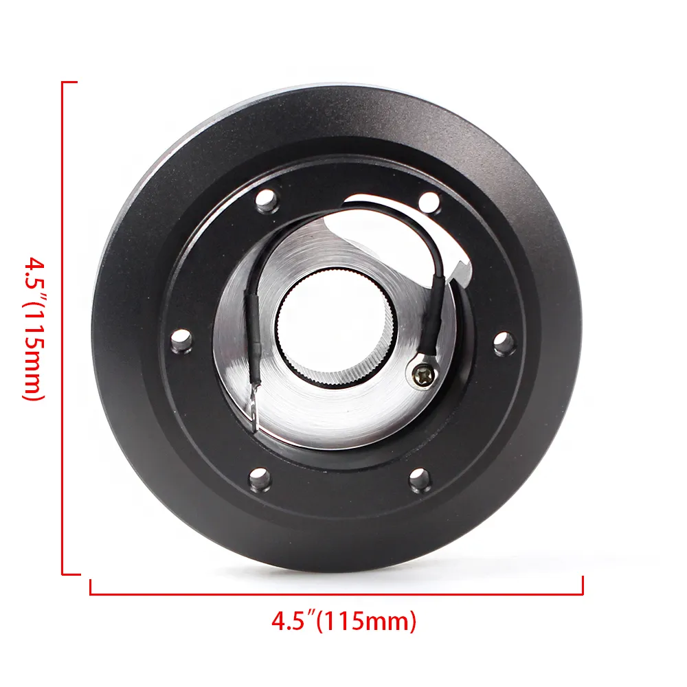 RASTP Car Steering Wheel Hub Adapter Kit For Audi/Volkswagen Black Aluminum Short Connector Base ...