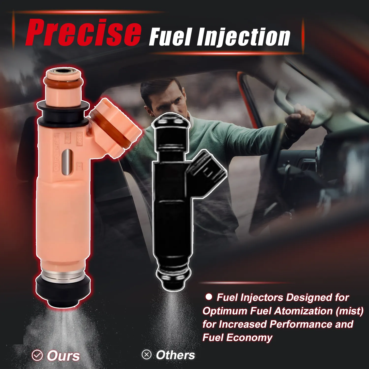 Upgraded Fuel Injectors Compatible with Toyota Camry Highlander Sienna ...