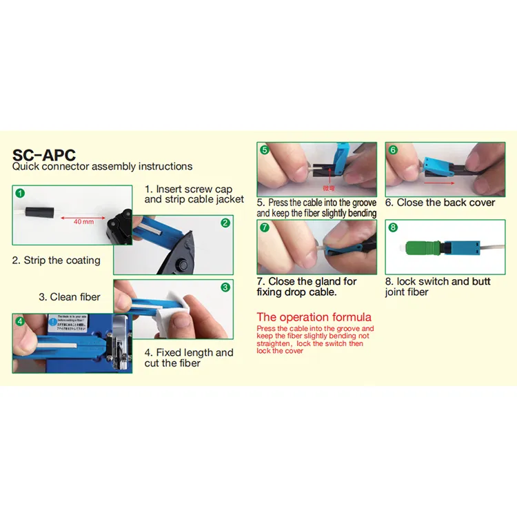 DHgate.com:50mm SC/APC-SC/UPC Fast Fiber Optic Connector | 3.1x2.0mm ...