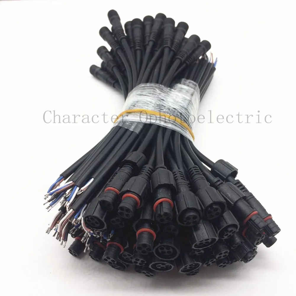 DHgate.com:Waterproof IP65 2/3/4 Pin LED Wire Cable Connectors, 20cm ...