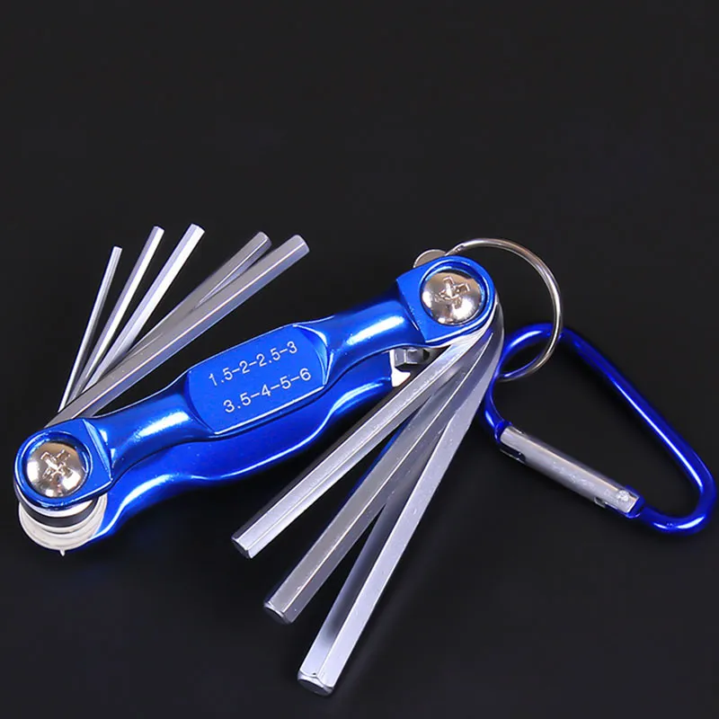 Optimized Product Title: Portable Folding Hex Folding Allen Wrench Set ...