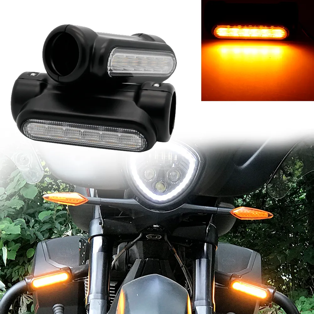 Motorcycle Highway Bar Lights 2024 Street Glide Accessories Highway