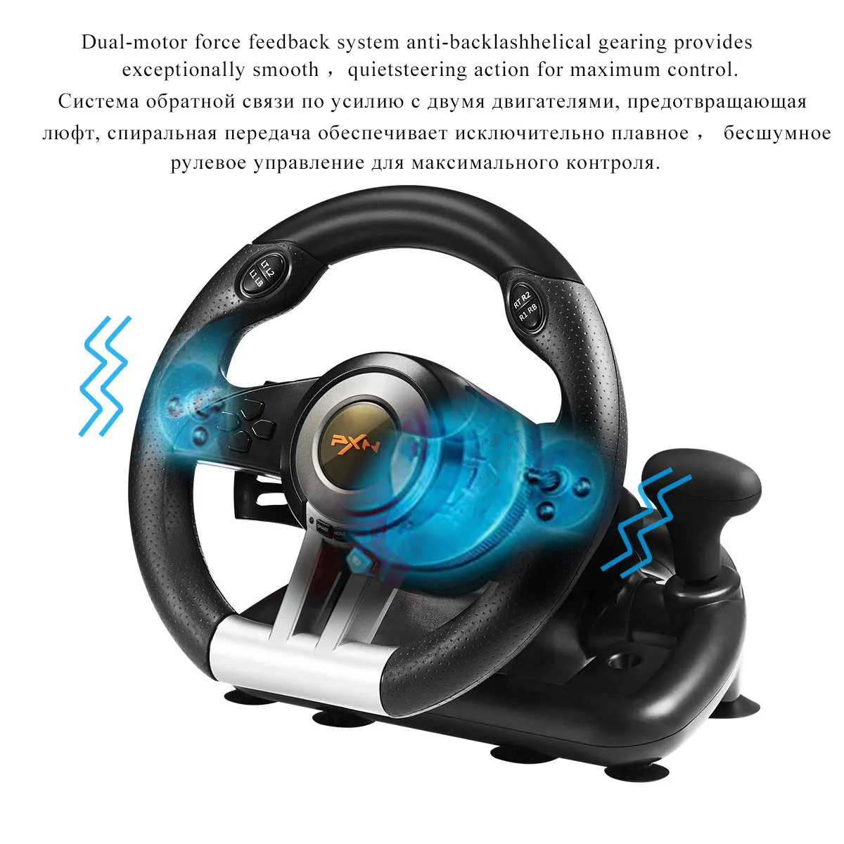 PXN V3 Pro Gaming Racing Wheel Volante PC Steering Wheel Racing Game 180 for PC Windows PS3 PS4 Switch Xbox One Xbox Series X S