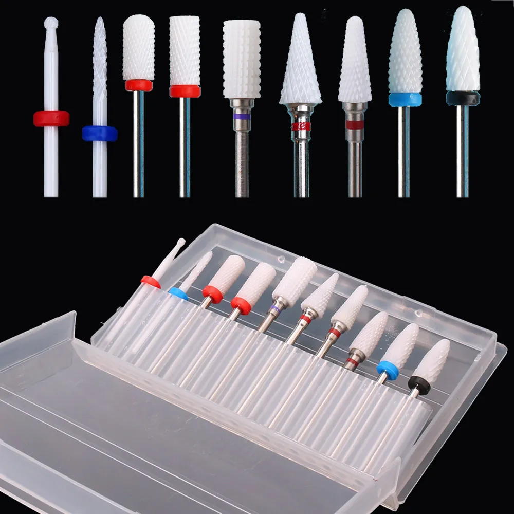 DHgate.com:Nails Drills: 10Pcs Ceramic Nail Drill Bits Set - 3/32 ...