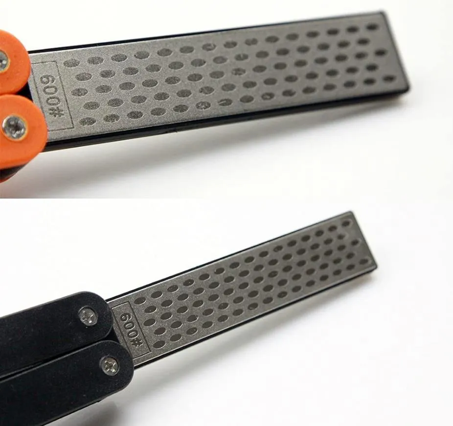 Double-Sided Diamond Knife Sharpener: Premium Pocket Sharpening Stones ...