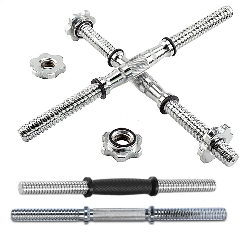 Adjustable Threaded dumbbell bar for 1 Inch Standard Weight Plates ...