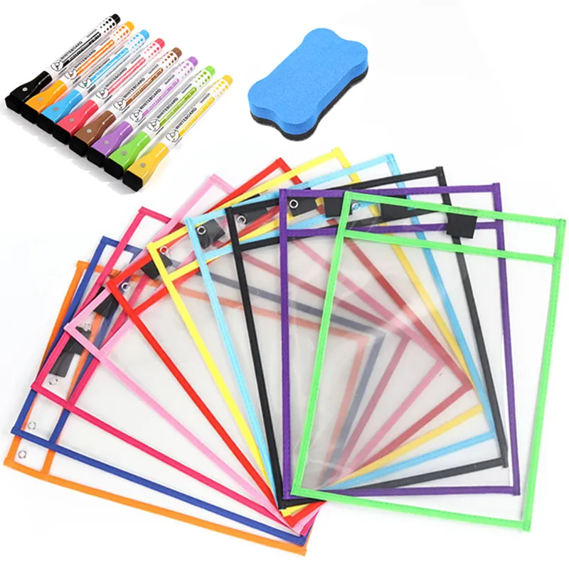 DHgate.com:Transparent A4 PET File Folder Set Reusable Writeable ...