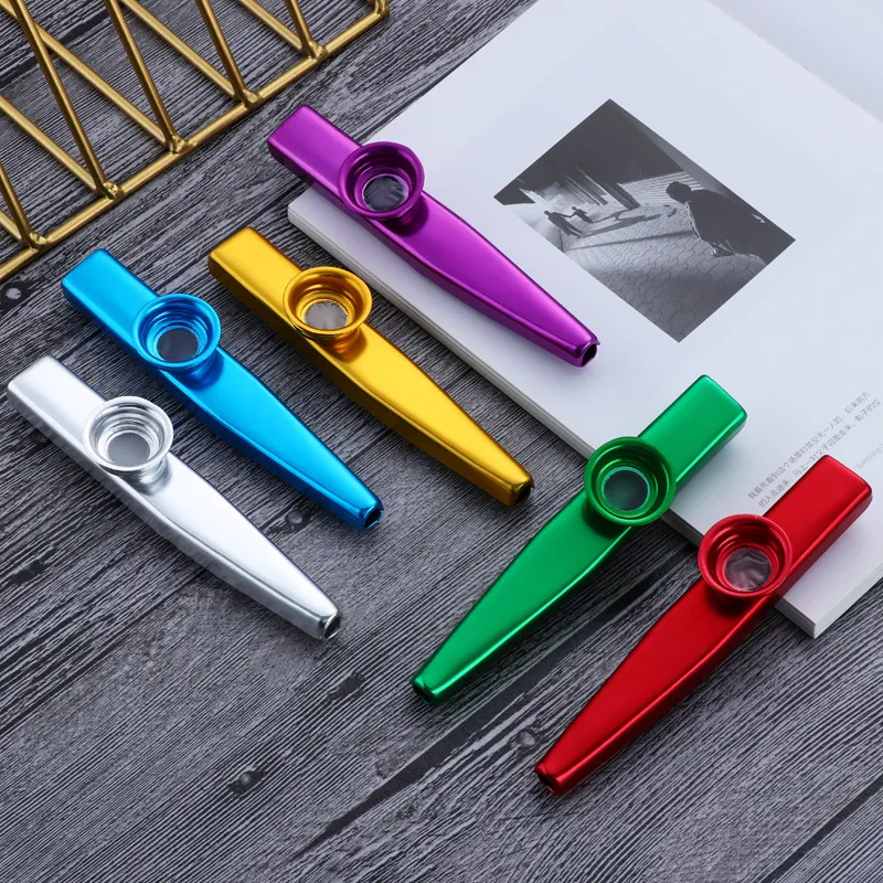 DHgate.com:2024 Portable Metal Kazoo Flute, Silvery Copper Tube Mouth ...