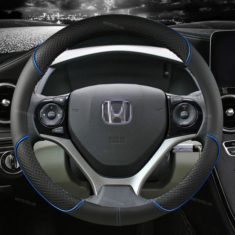 Honda steering wheel cover leather store