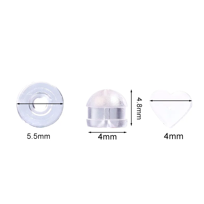 DHgate.com:Silicone 5.5mm Ear Gauge Plugs - 4x4.8mm Steamed Bread Shape ...
