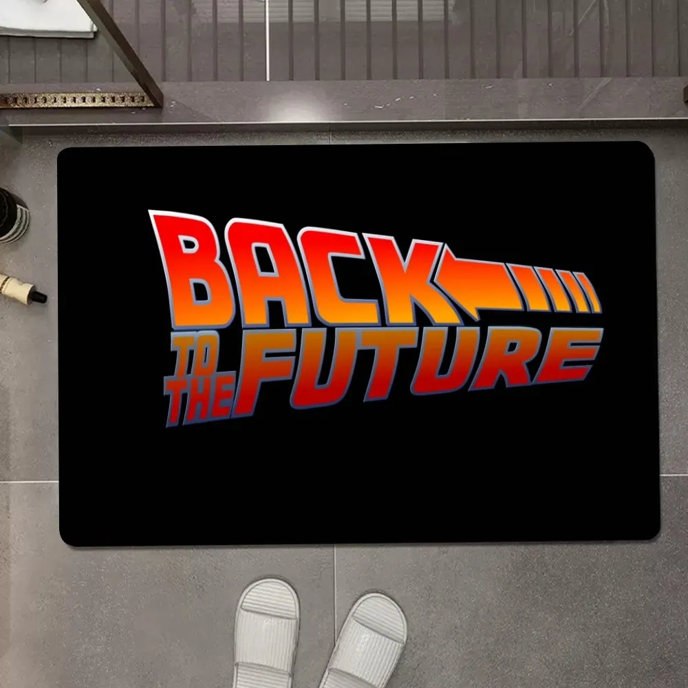 Anti Slip Floor Mat: Back To The Future Themed Tufted Rug, Handmade ...