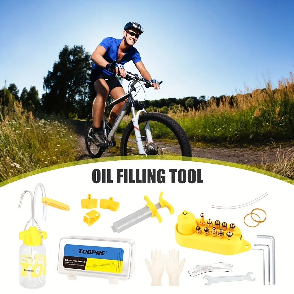 Hydraulic Brake Bleed Kit for Mountain Bike, Comprehensive Disc Brake ...