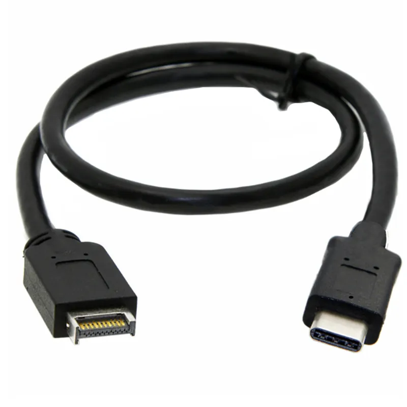 USB C Male Connector To Front Panel Type E Cable, 20 Pin To USB 3.1 ...