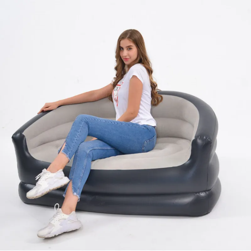 Inflatable Air Sofa: Foldable Comfy Lounger for Indoor, Outdoor ...