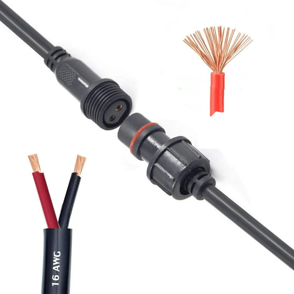 DHgate.com:Waterproof IP65 2/3/4 Pin LED Wire Cable Connectors, 20cm ...