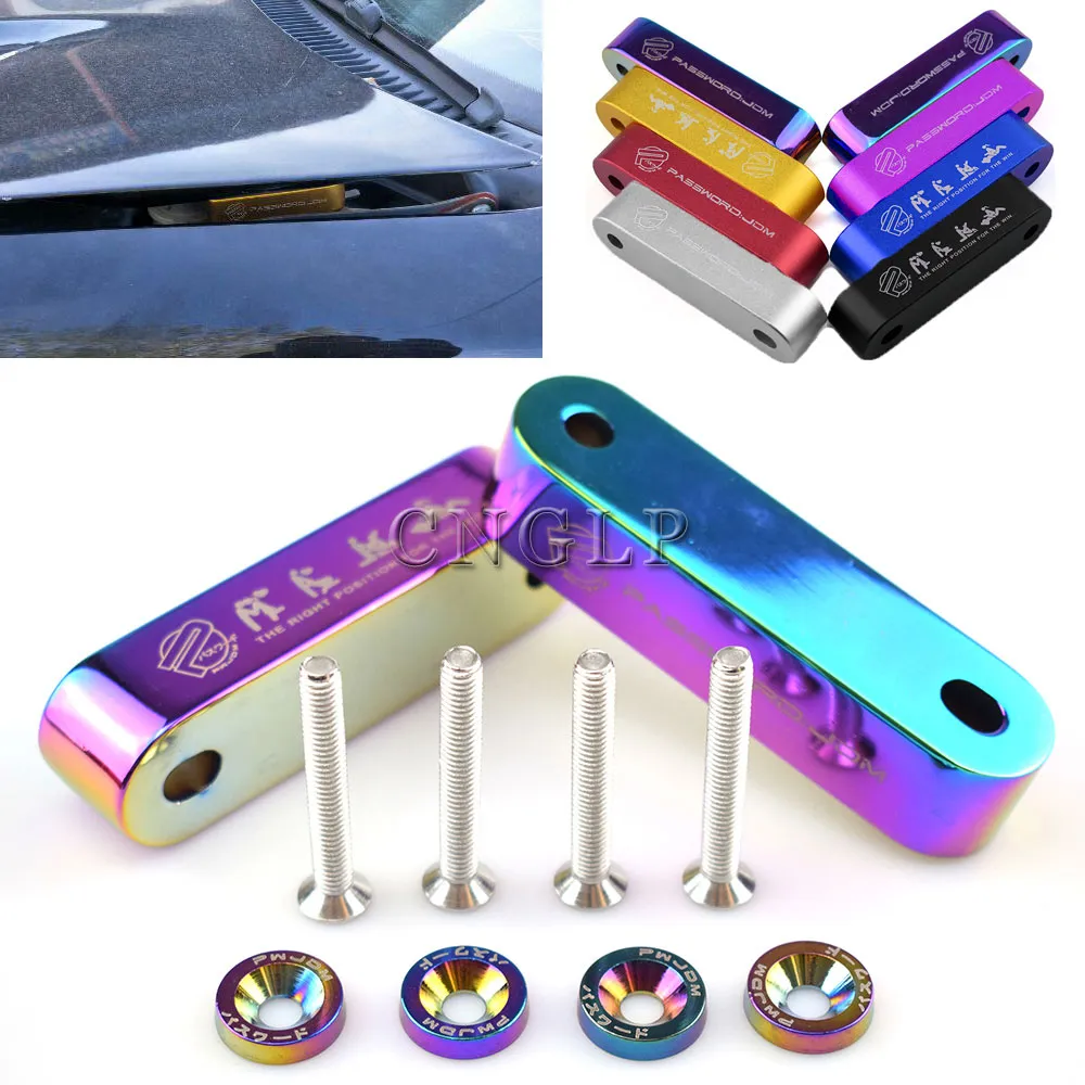 Car Hood Holder Billet Aluminum Hood Spacers: Universal Hood Riser Kit ...
