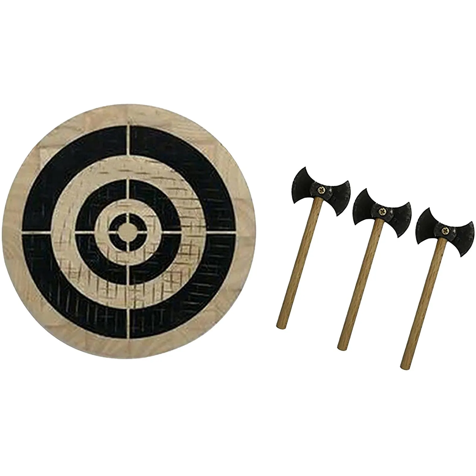 Viking Axe Throwing Game Set With Wooden Target Wooden Darts Durable ...
