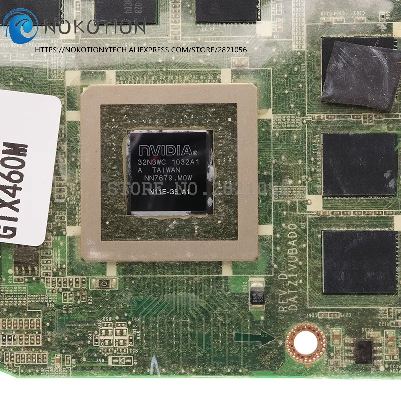 DHgate.com:DATZ1SUBAD0 DATZ1VUBAD0 34TZ1VB00L0 Video Card For TOSHIBA Qosmio X505 X500 Laptop ...