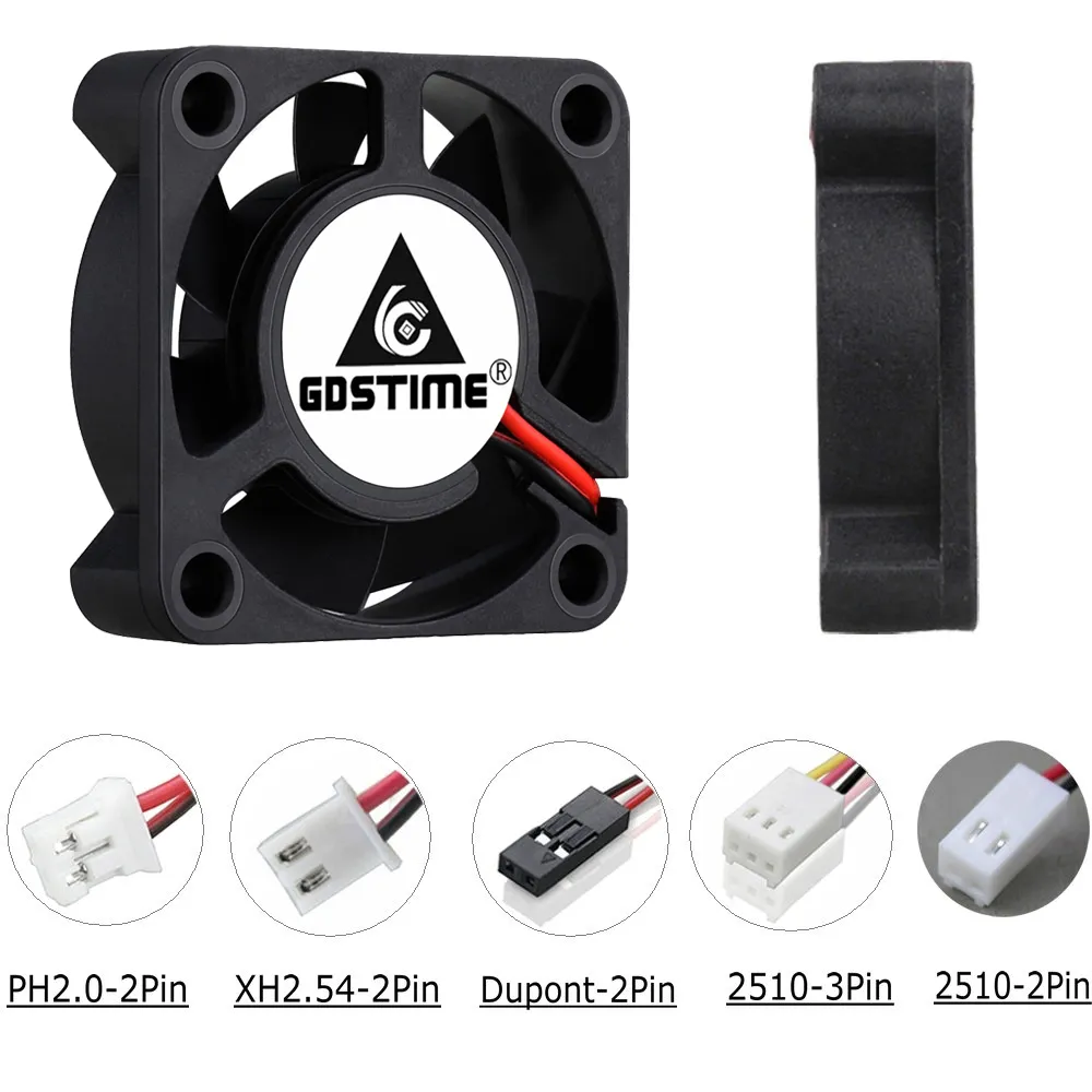 Mini Cooling Fan 40MM DC 5V/12V/24V Dual Ball Axial Fan for 3D Printer, DVR, NAS from Dhgate ...