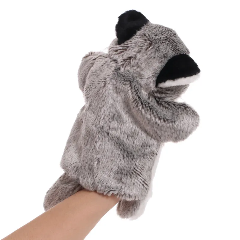 27cm Husky Hand Puppets Plush Educational Animal Toys For Kids ...