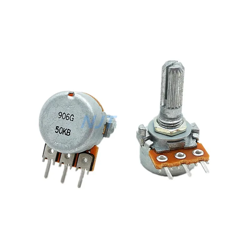 DHgate.com:RK163 3-Pin Single Rotary Potentiometer | 10K/50K/100K Audio ...
